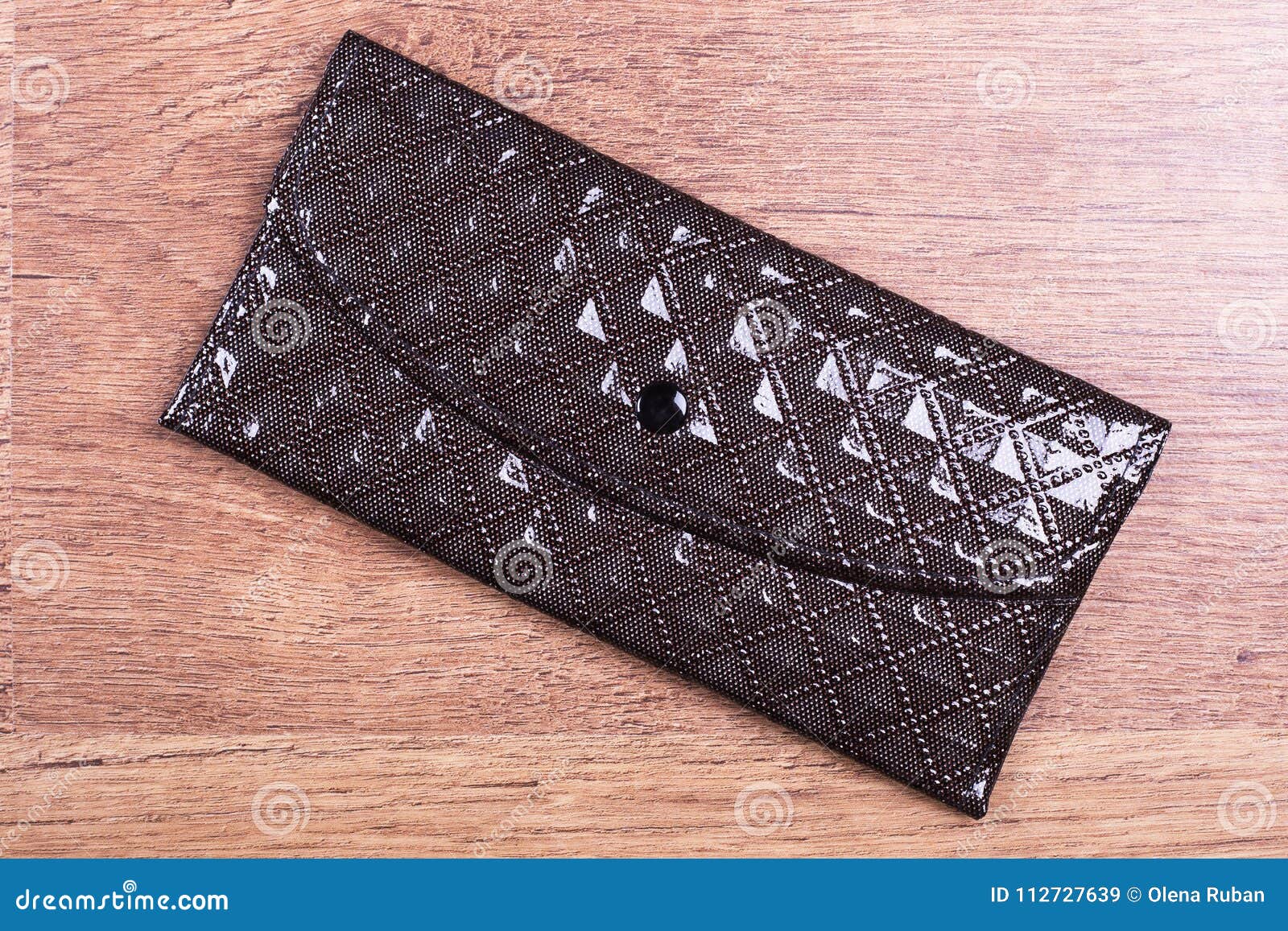 Top view on the wallet stock image. Image of clutch - 112727639