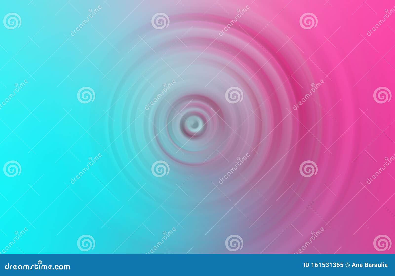 Top View Water Drop Falling into Water with Perfect Concentric Circles ...
