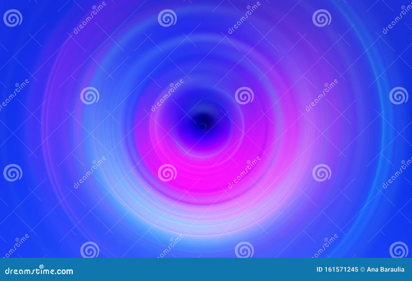 Top View Water Drop Falling into Water with Perfect Concentric Circles ...