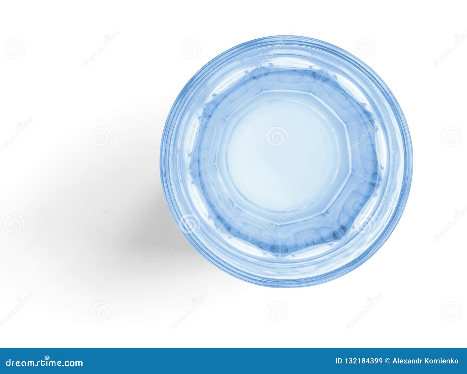Top View of Water Glass Cup Stock Image - Image of glass, drink: 132184399