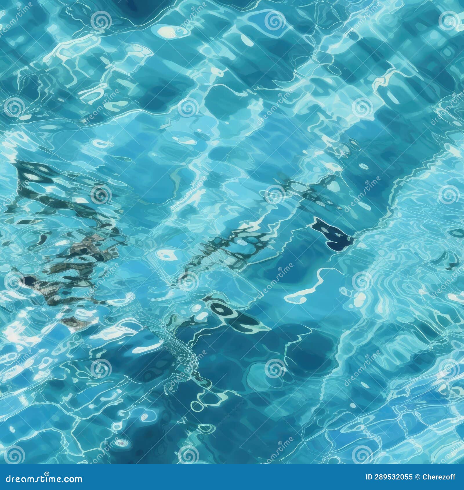 Top View of the Water in the Pool. Seamless Stock Illustration ...