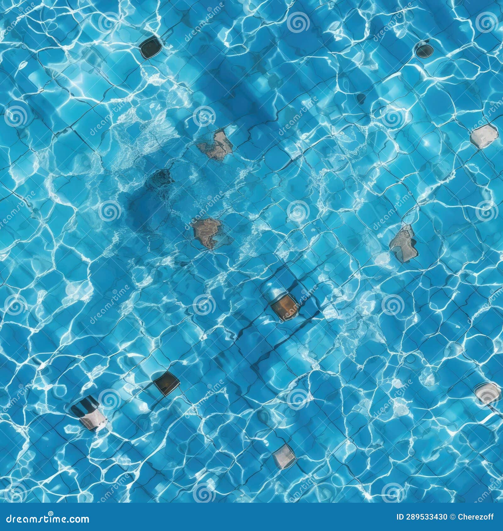 Top View of the Water in the Pool. Seamless Stock Illustration ...