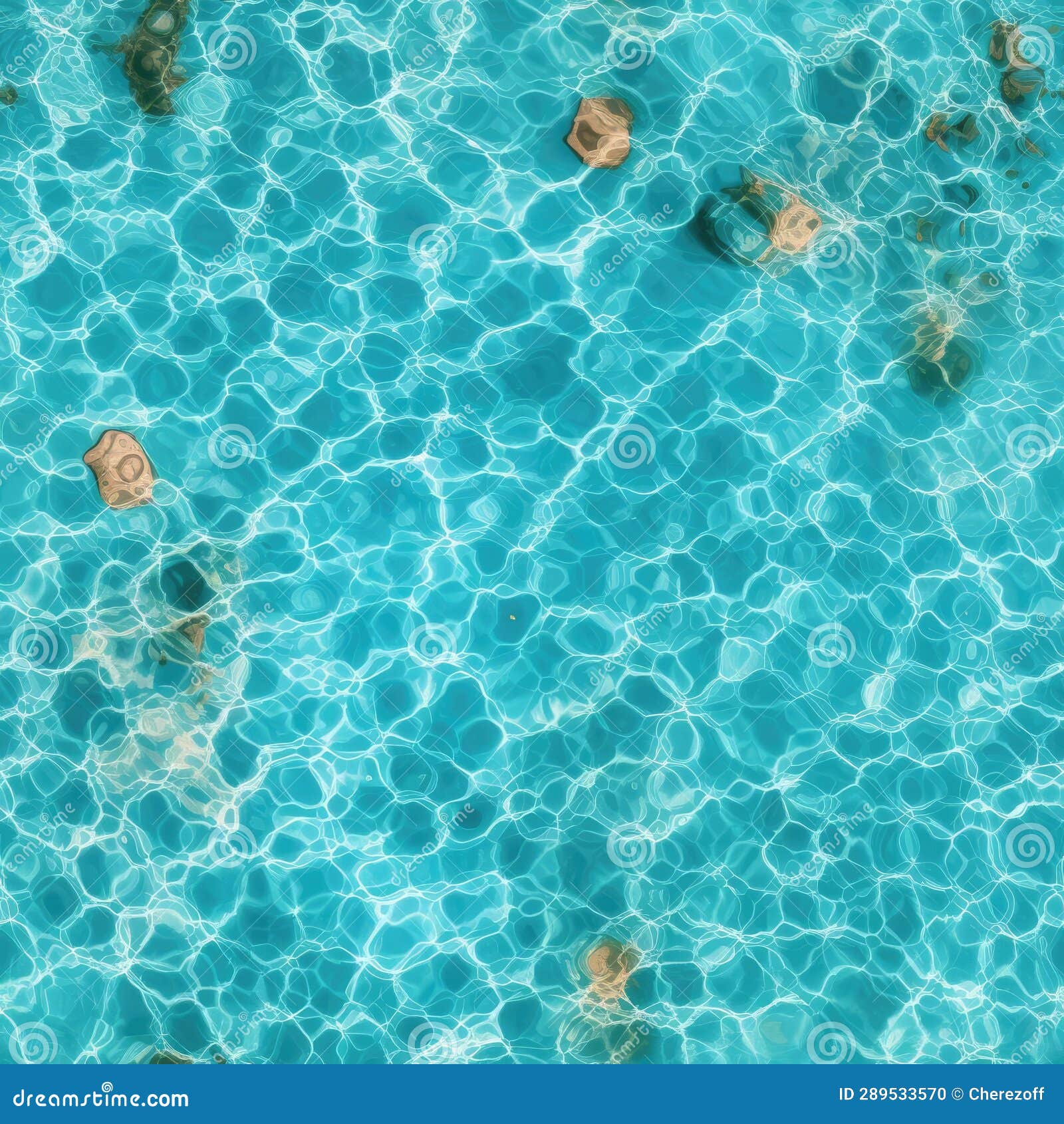 Top View of the Water in the Pool. Seamless Stock Illustration ...