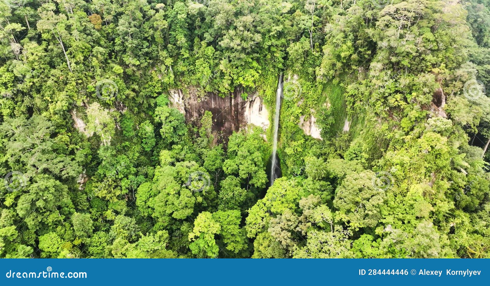 Waterfall in the Rainforest. Sumatra, Indonesia. Stock Footage - Video ...