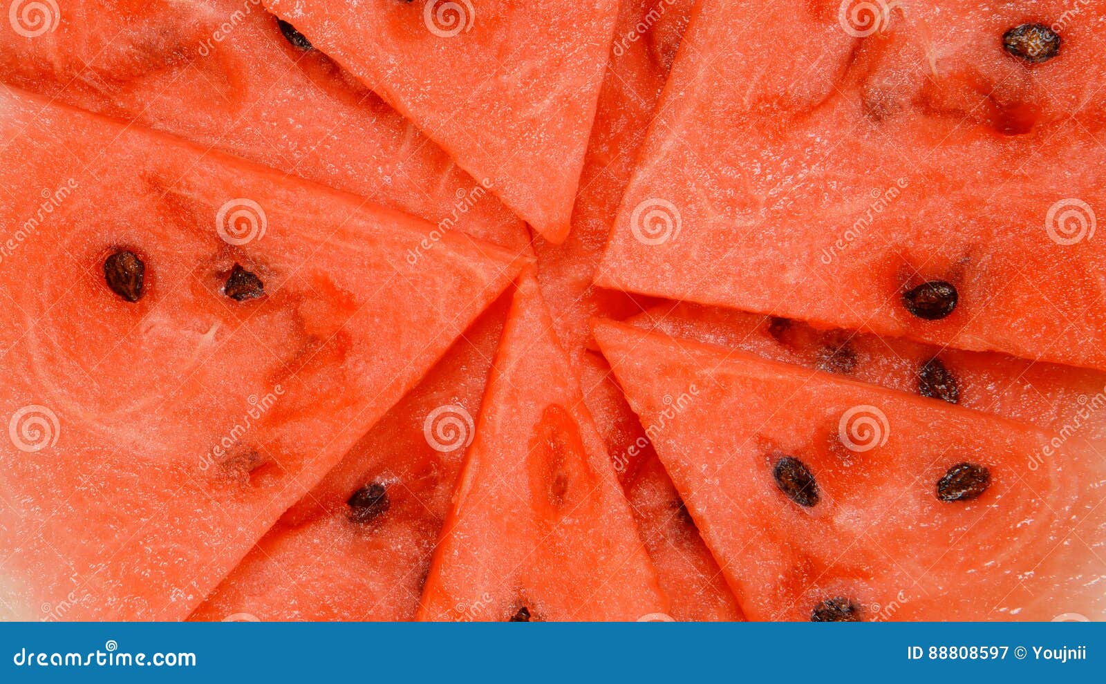 TOP VIEW: Watermelon Pieces Stock Image - Image of food, watermelon ...