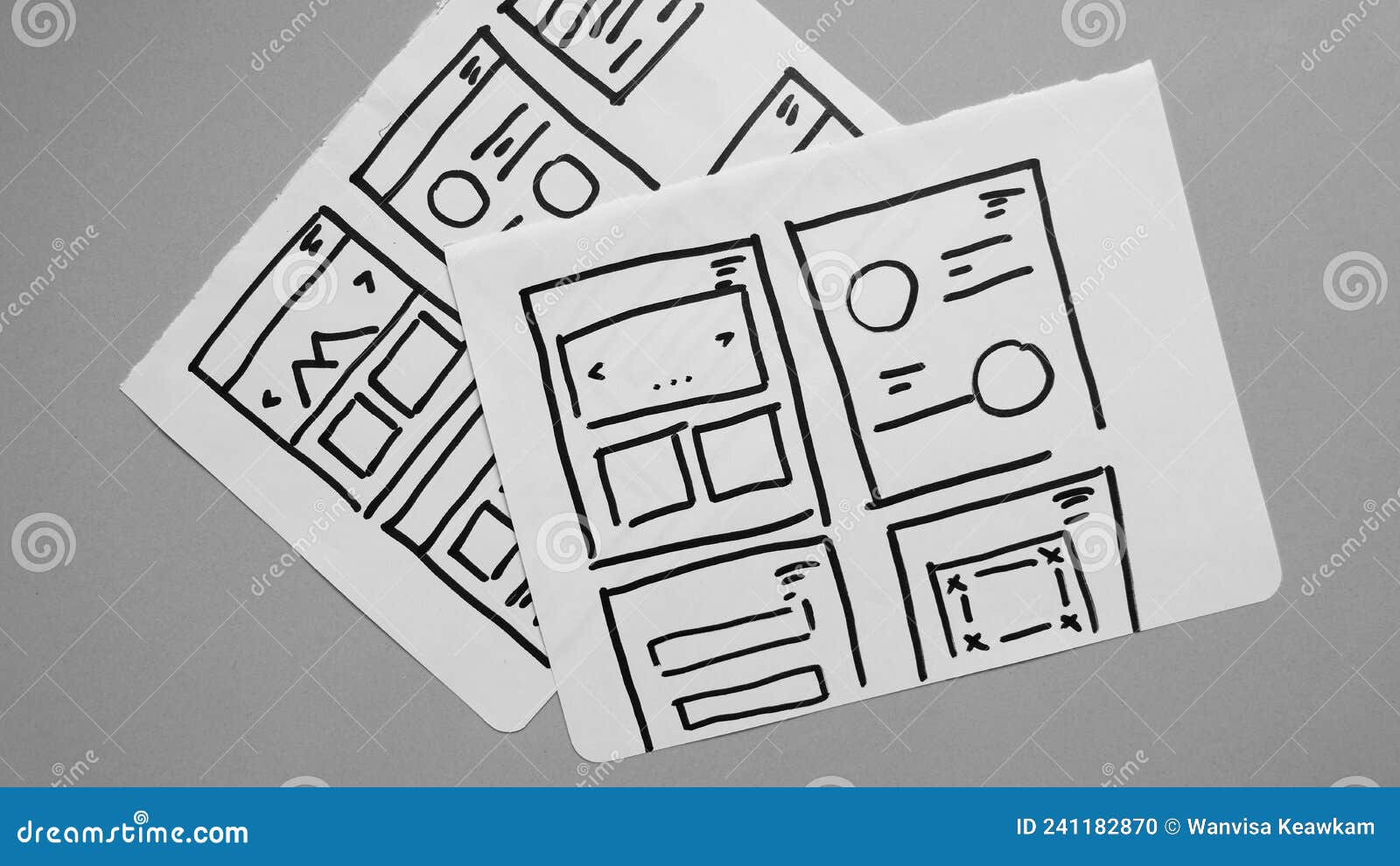 Website Design Wireframe Examples of Web and Mobile Wireframe Sketches ...