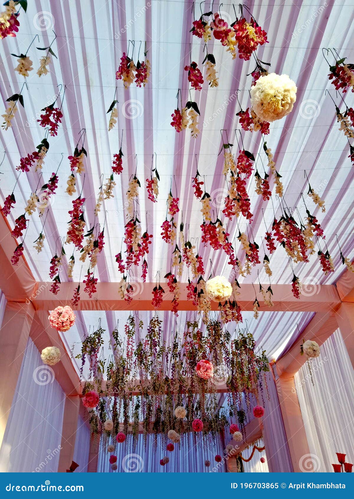 View of Wedding Decoration Stage Stock Image - Image of beautiful, luck ...