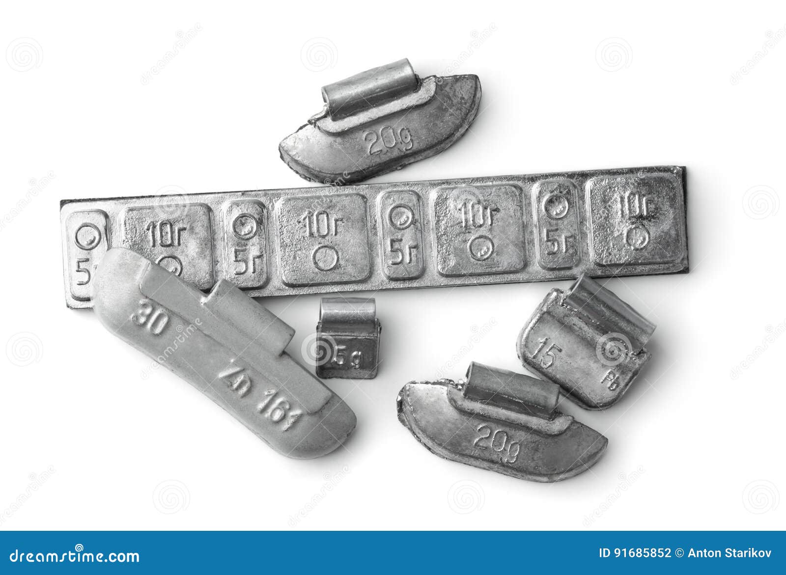 Top View of Wheel Balancing Weight Stock Photo - Image of alloy ...