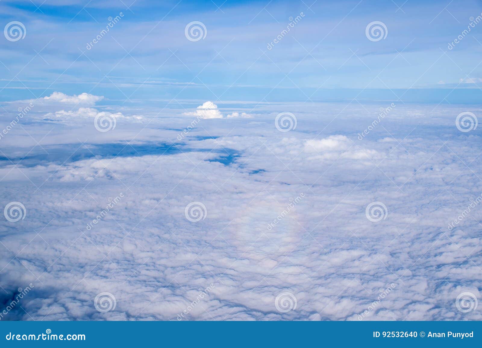 Top View White Cloud and Blue Sky Stock Photo - Image of heaven ...