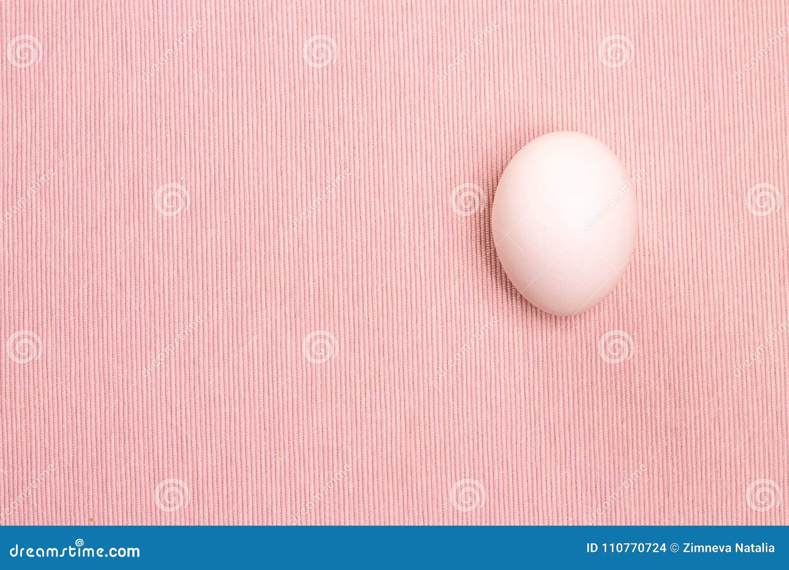 Top View of White Egg on the Pink Stock Photo - Image of natural ...