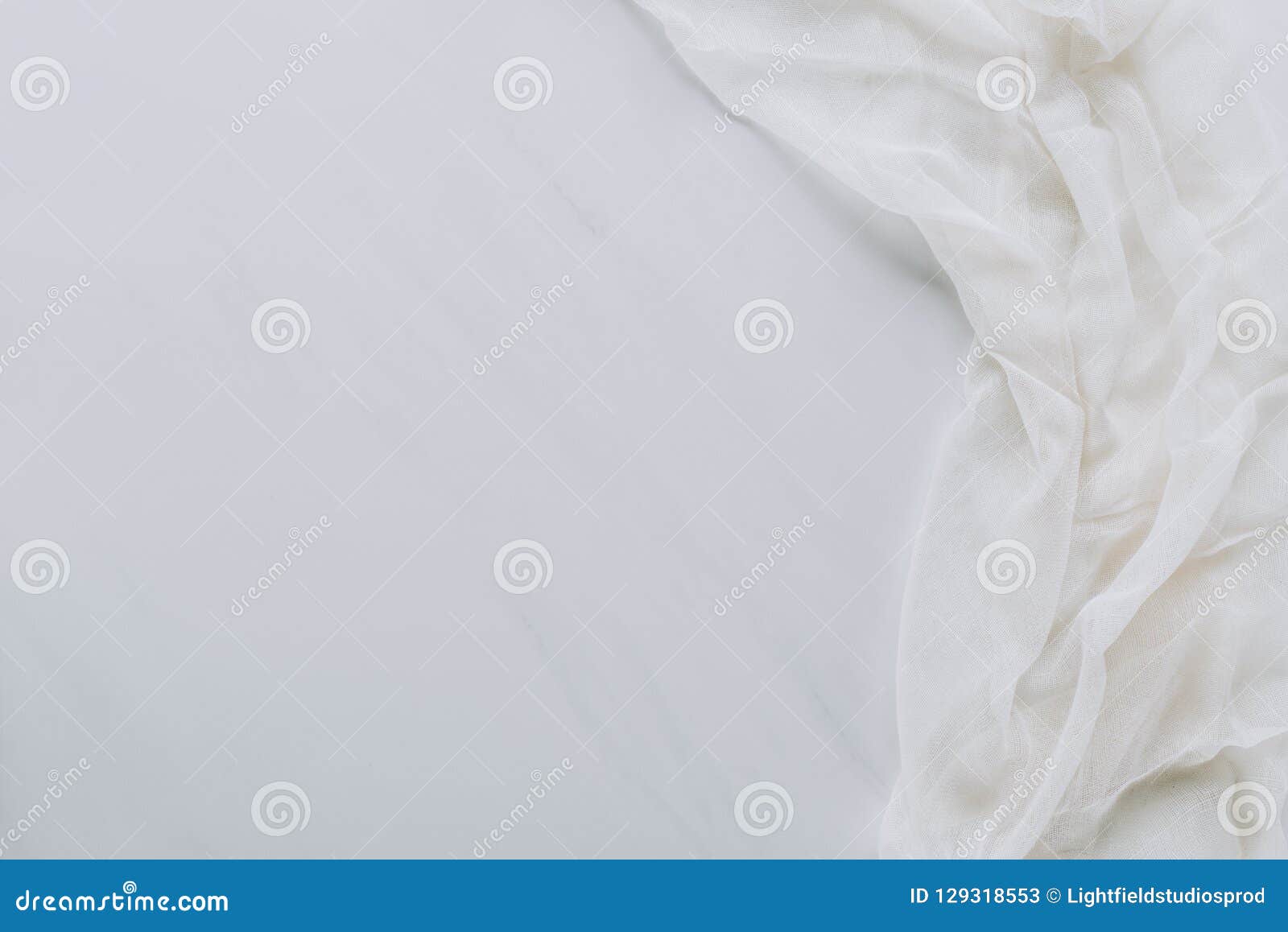 Top View of White Fabric and Blank Stock Image - Image of topview ...
