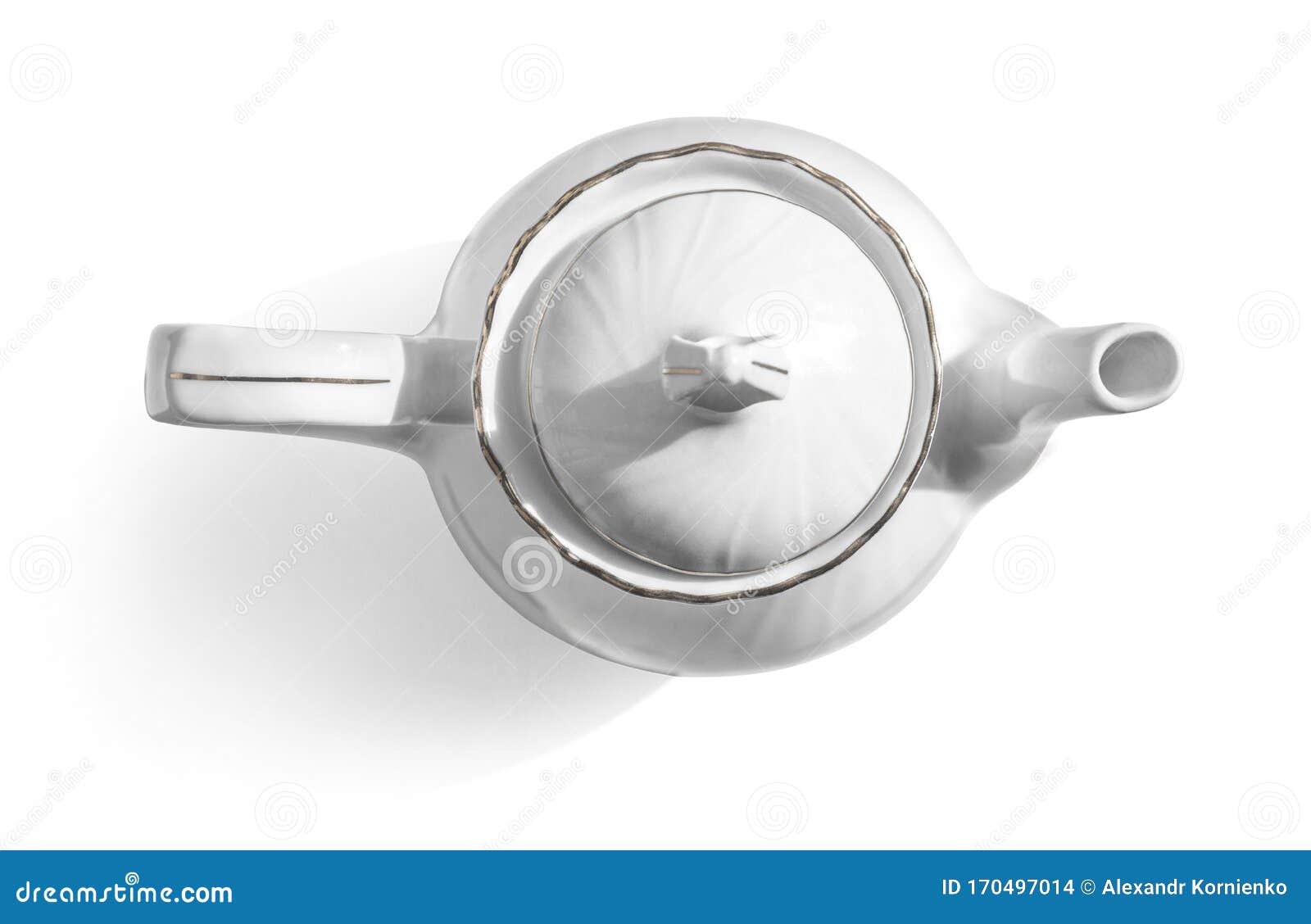 Top view of a white pot stock photo. Image of kitchenware - 170497014