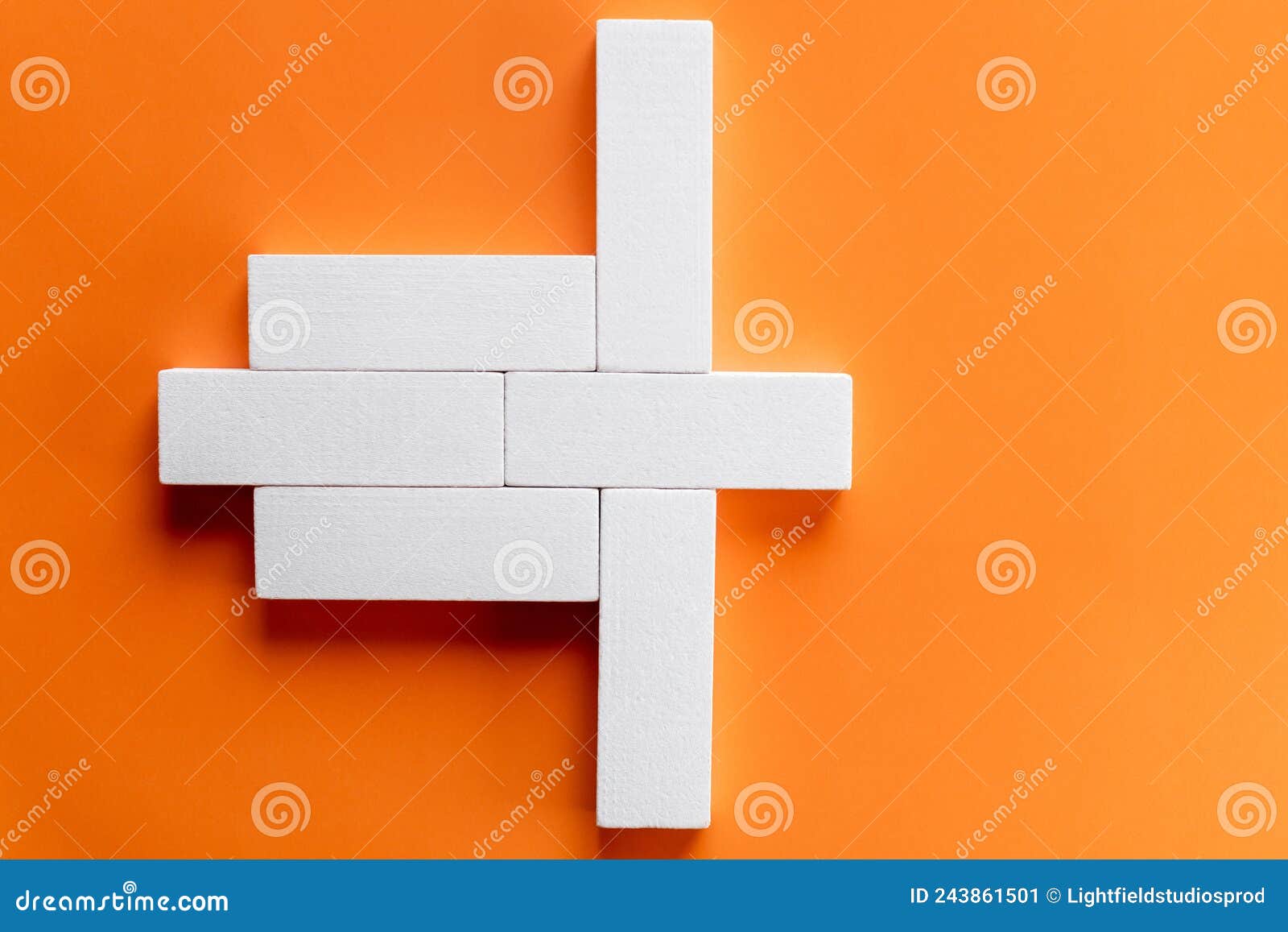 Top View of White Rectangular Form Stock Image - Image of background ...