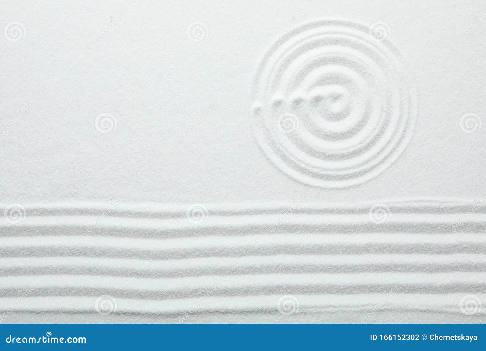 Top View of White Sand with Pattern. Zen Stock Illustration ...