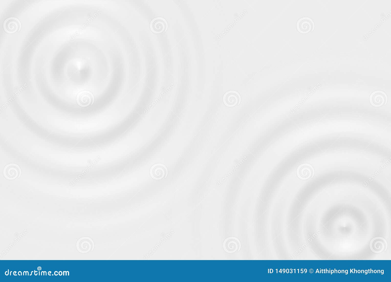 Top View of White Water Ring or White Liquid Surface, Soft Background ...