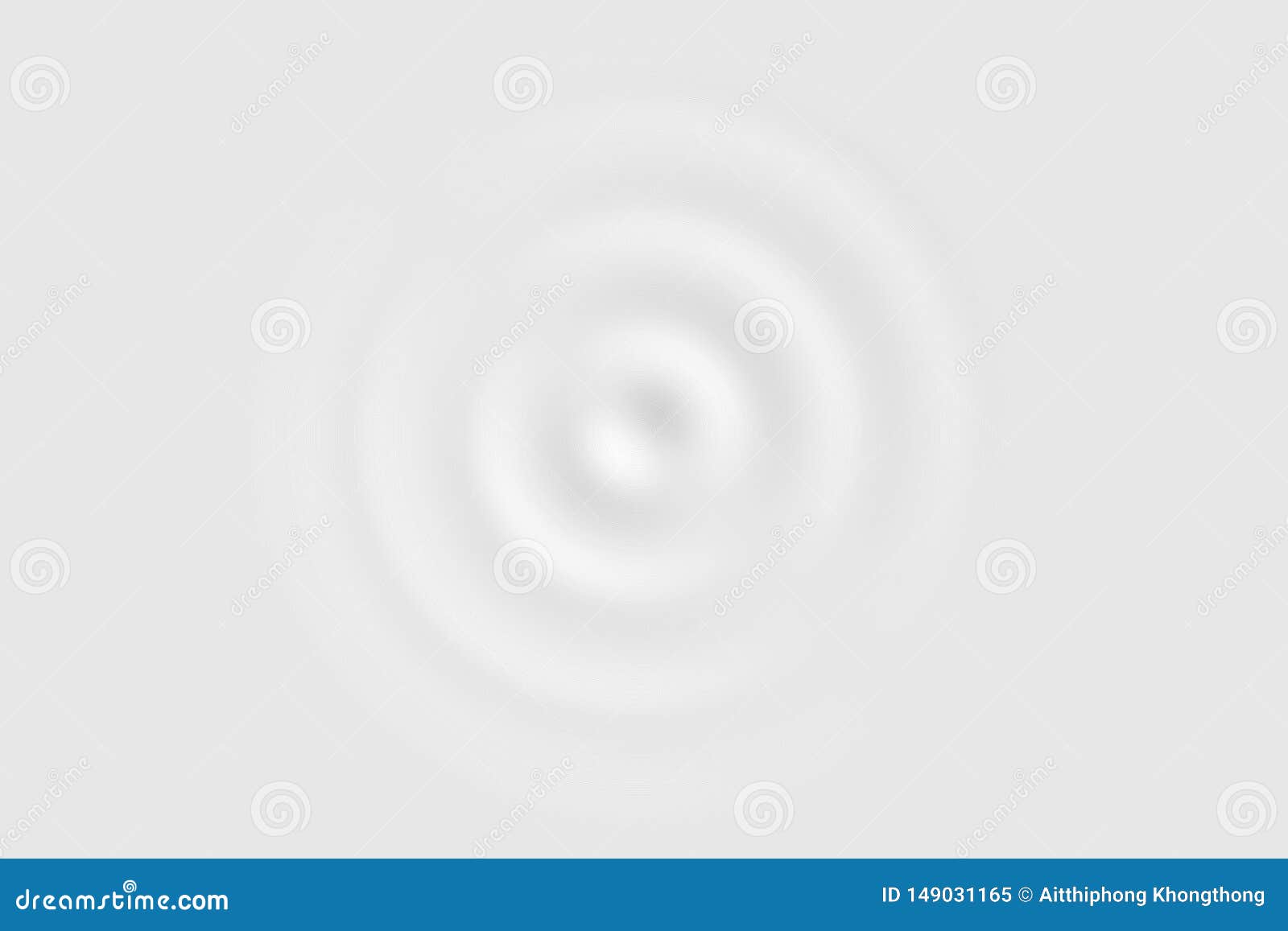 Top View of White Water Ring or White Liquid Surface, Soft Background ...