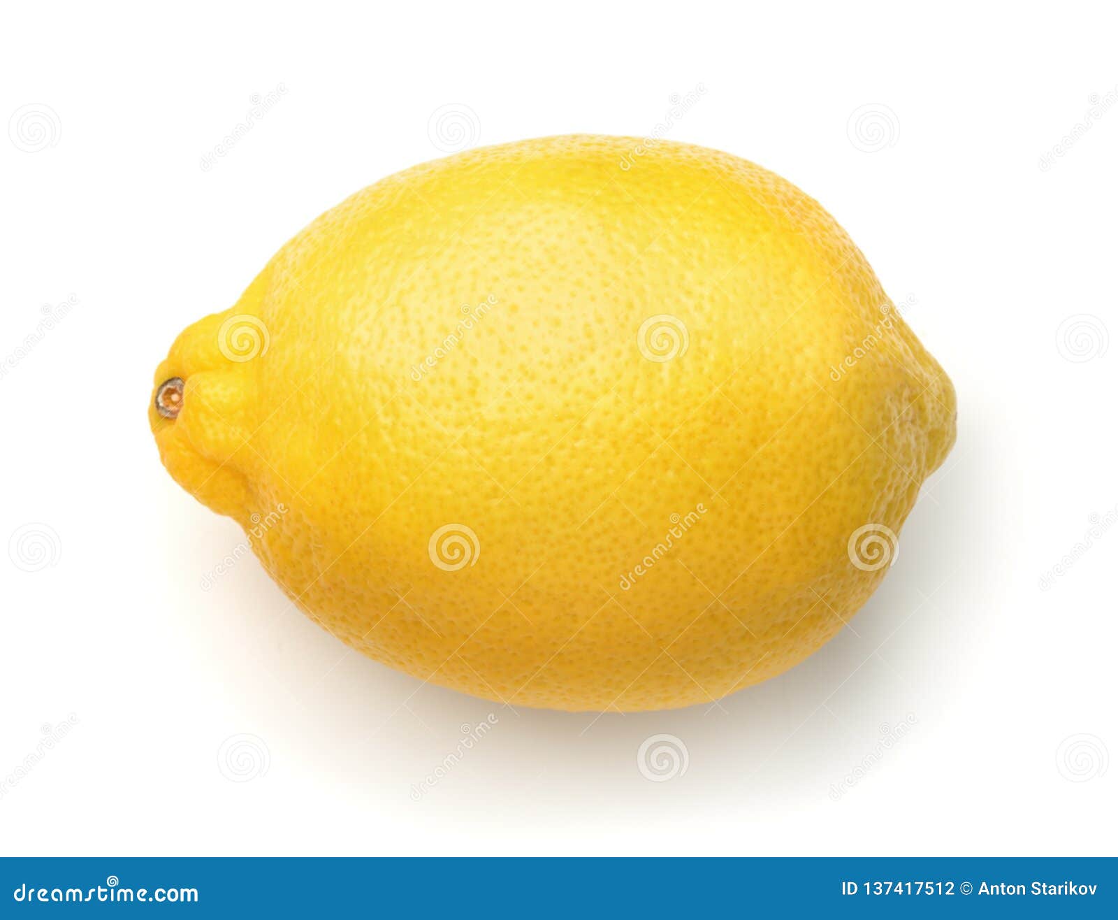Top View of Whole Ripe Lemon Stock Photo - Image of peel, perfect ...