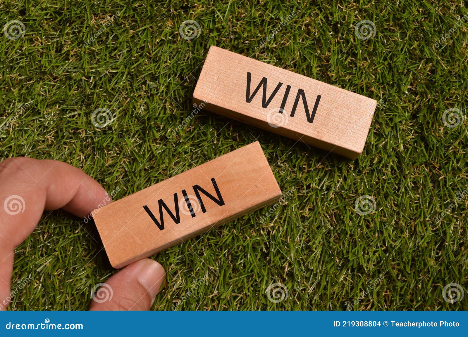 Top View of Wooden Blocks Written with WIN WIN Stock Photo - Image of ...