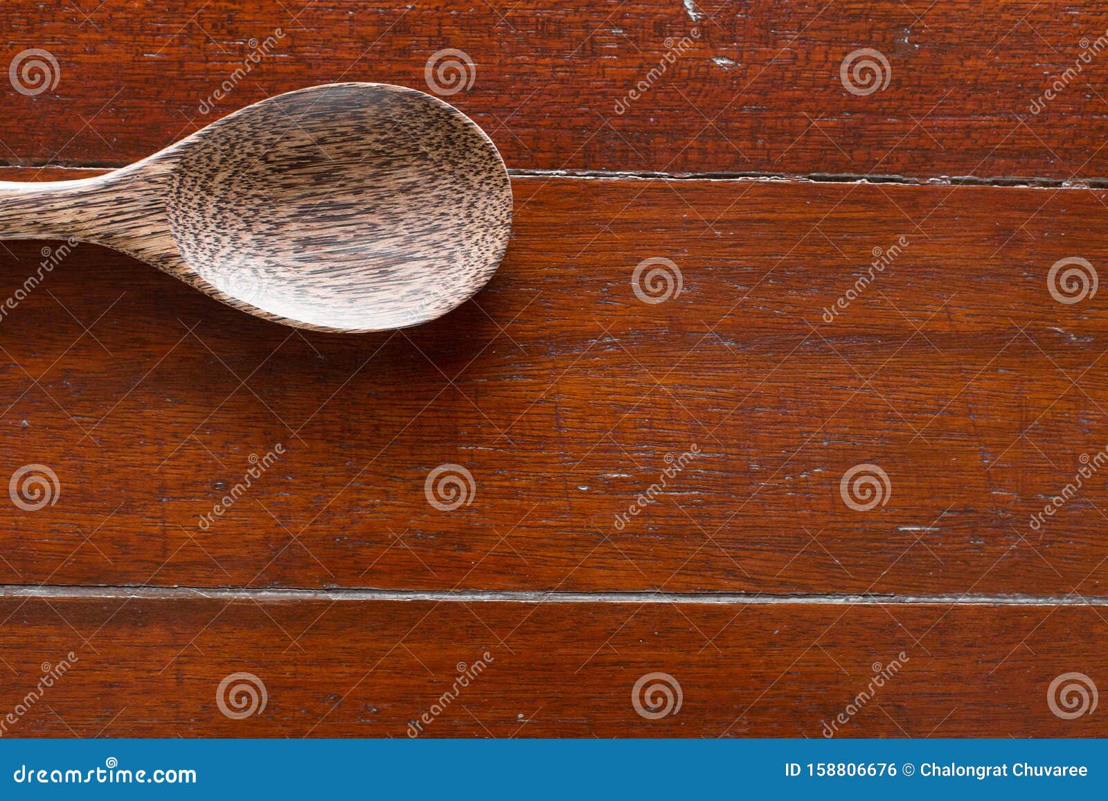 Top View of Wooden Ladle on a Wooden Table Stock Photo - Image of ladle ...