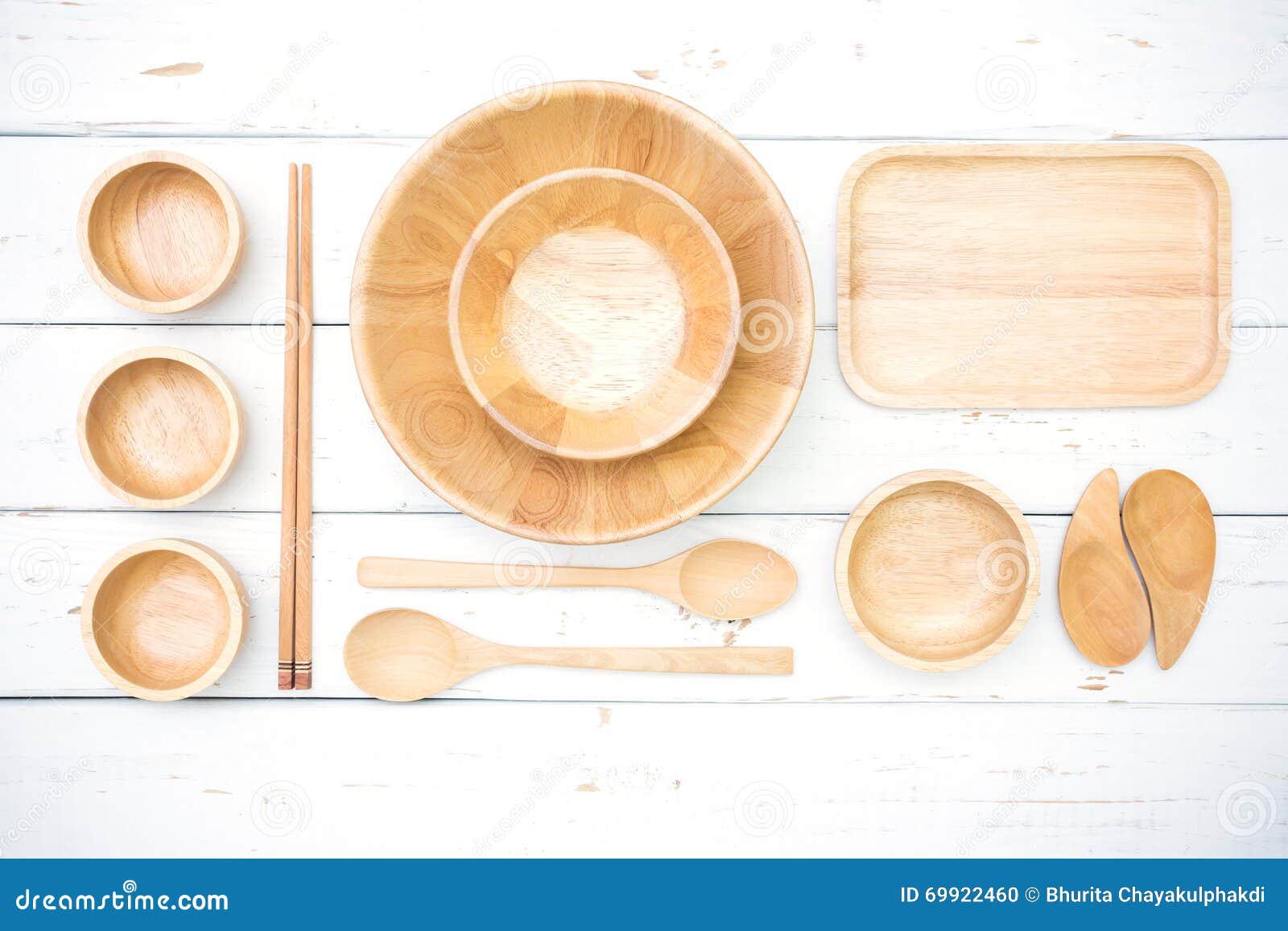Top view of wooden plates stock photo. Image of eating - 69922460