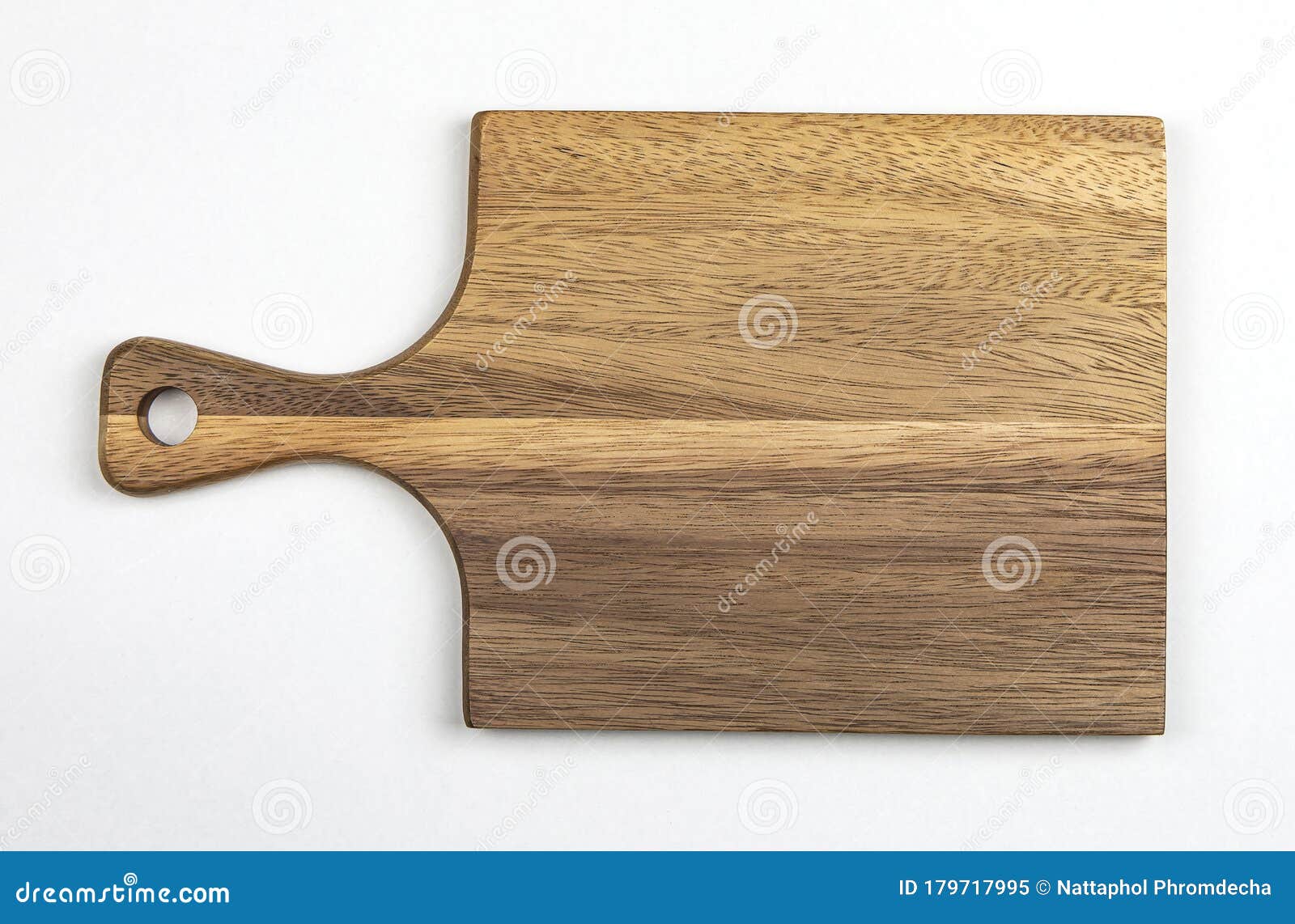 Top View Wooden Tray. Wooden Board Isolate on White Background Stock ...