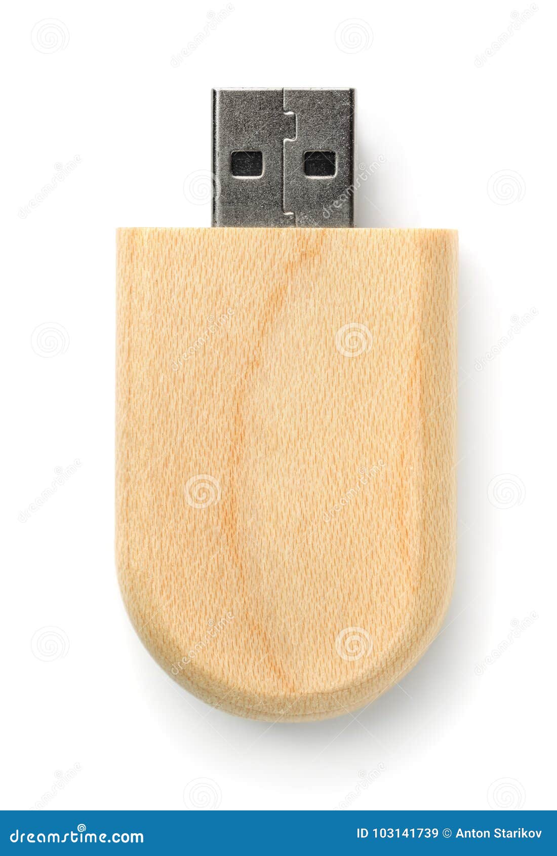 Top View of Wooden Usb Flash Drive Stock Image - Image of gigabyte ...