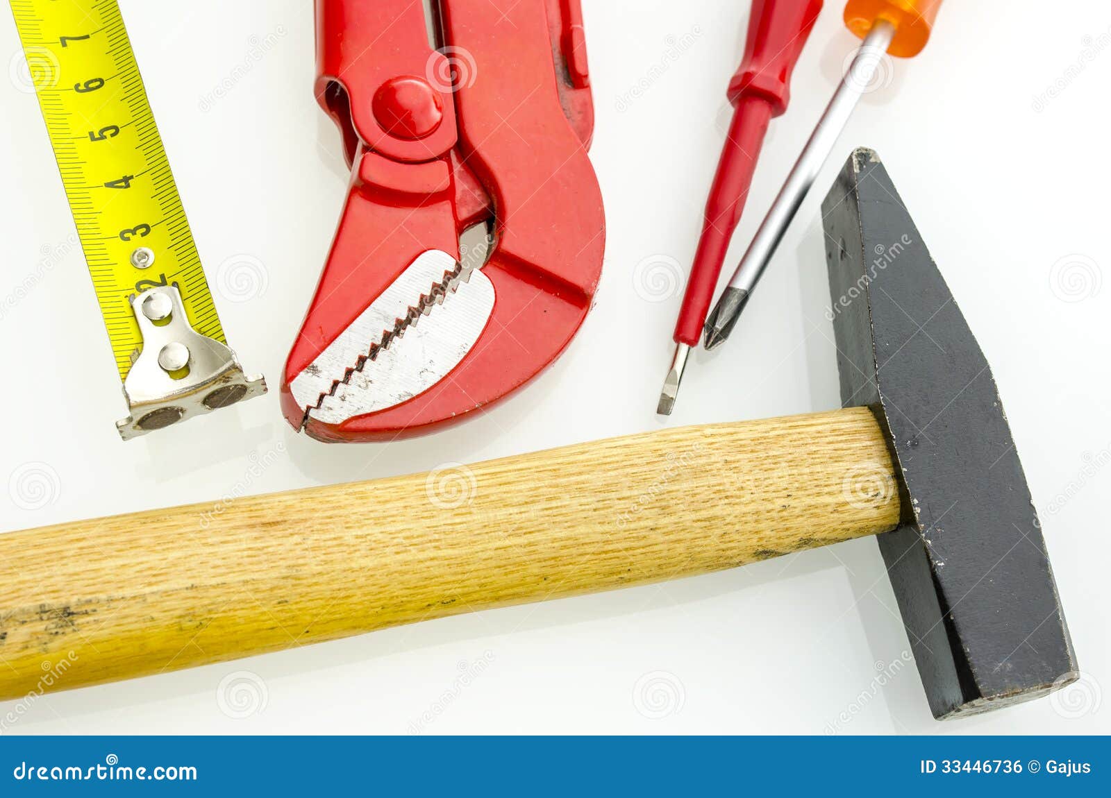 Top view of woork tool stock photo. Image of screwdriver - 33446736
