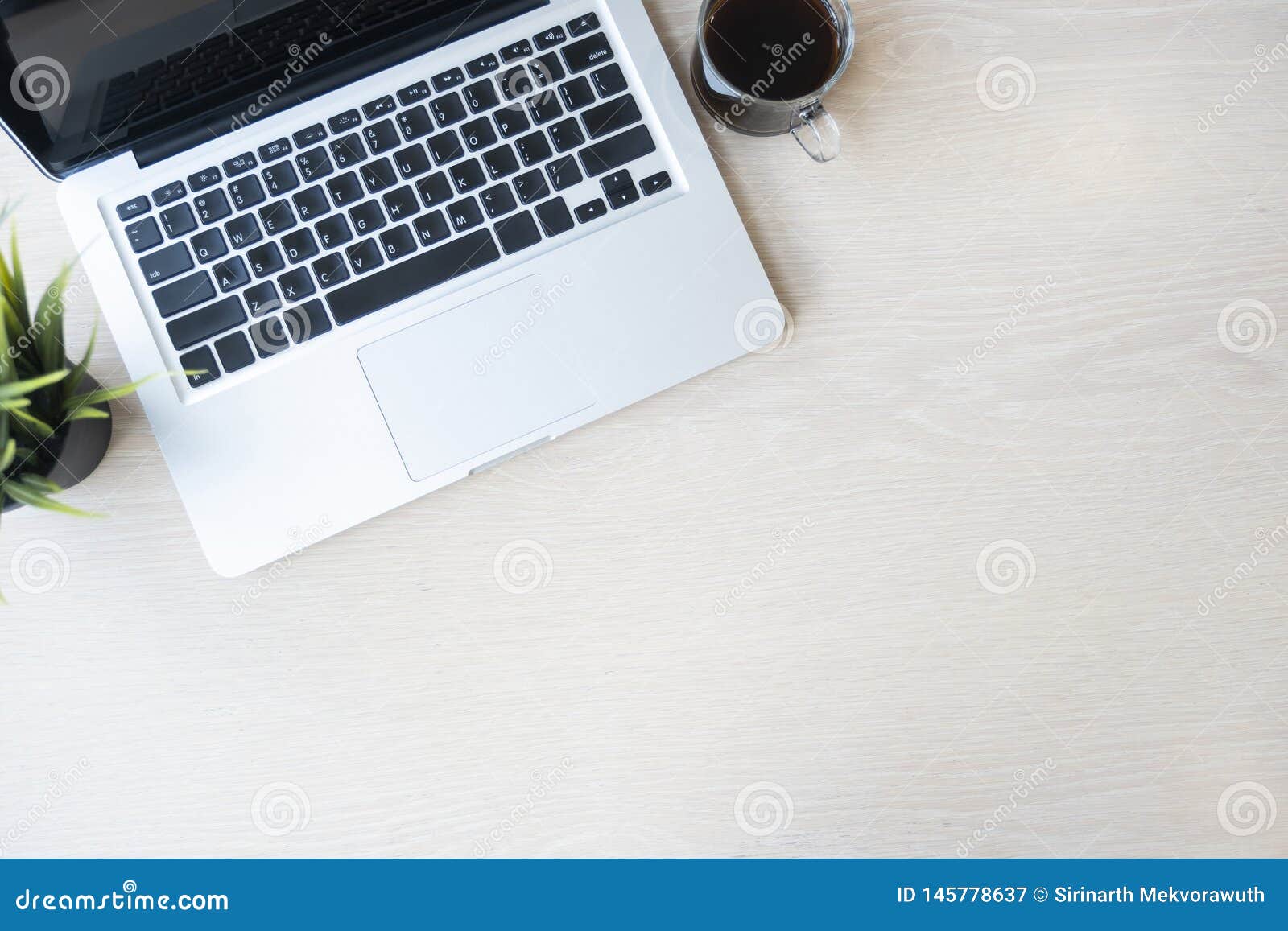 Top view of working table stock image. Image of working - 145778637