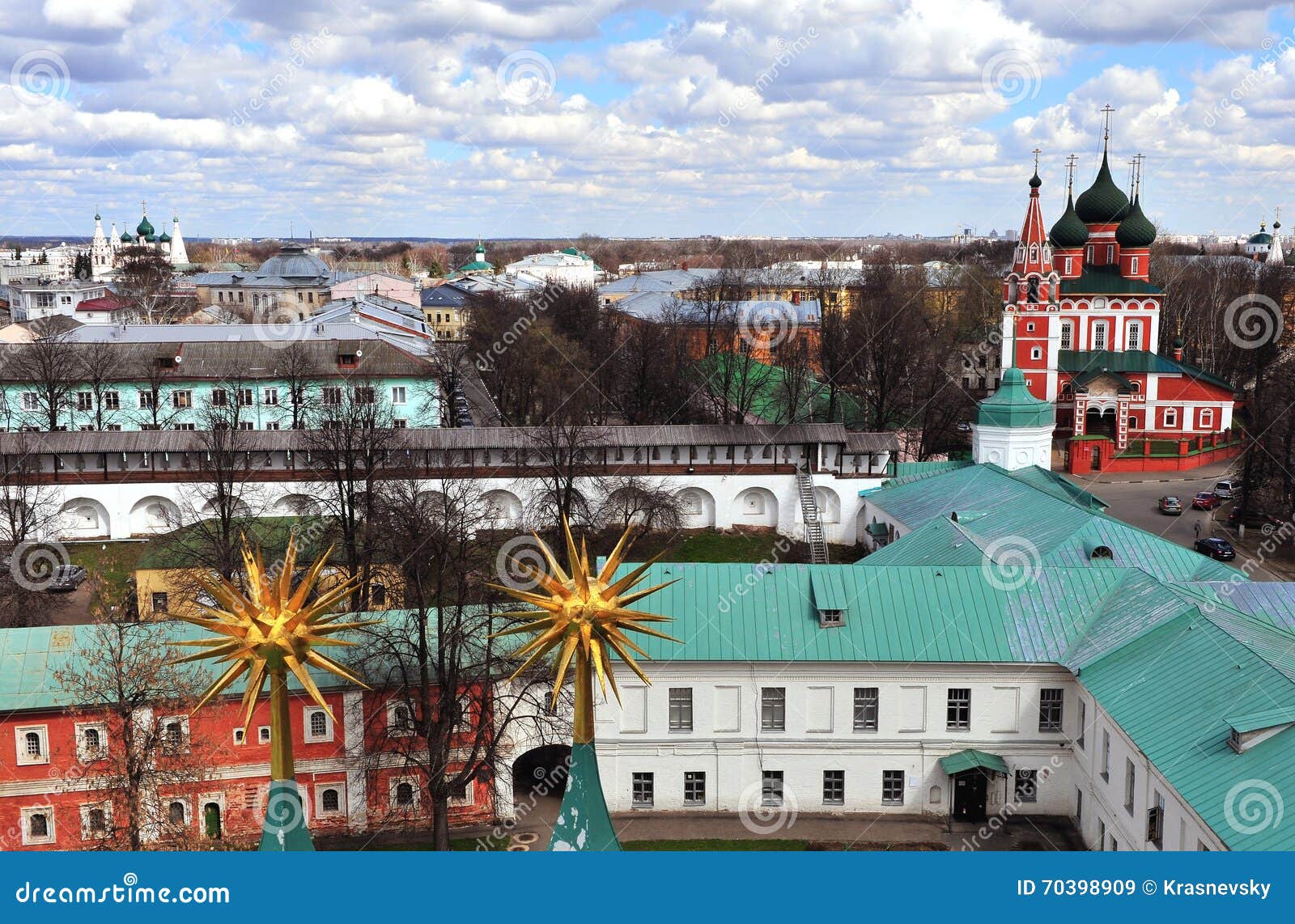 Top View of Yaroslavl Old Town Stock Image - Image of russia, tourism ...