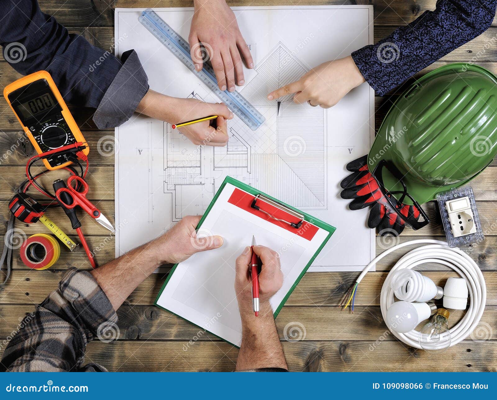 Young Architects and Technicians Analyze the Project of a Residential ...