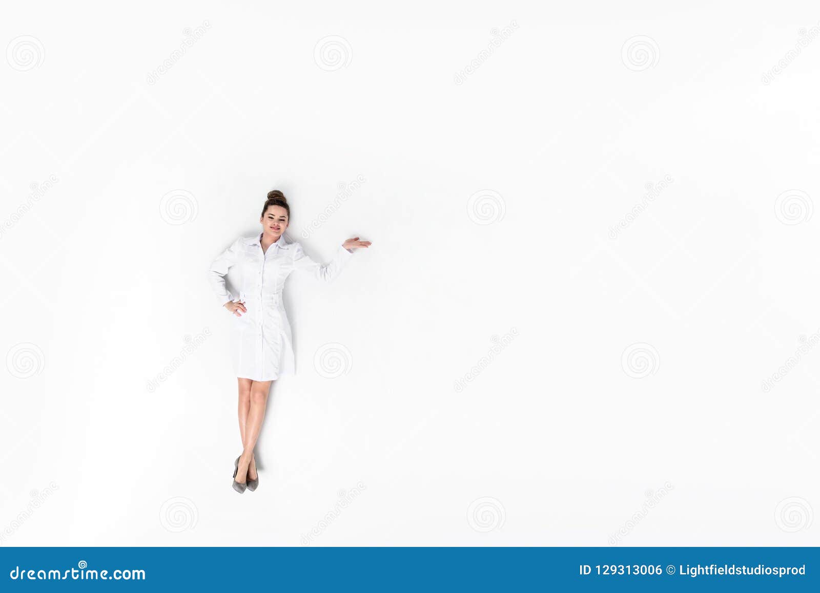 Top View of Young Female Doctor Stock Photo - Image of medical ...