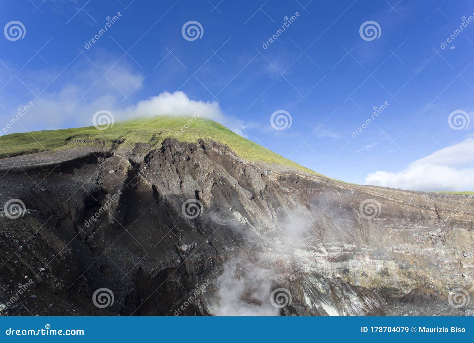On the Top of Volcano in Manado Stock Image - Image of cloud, travel ...