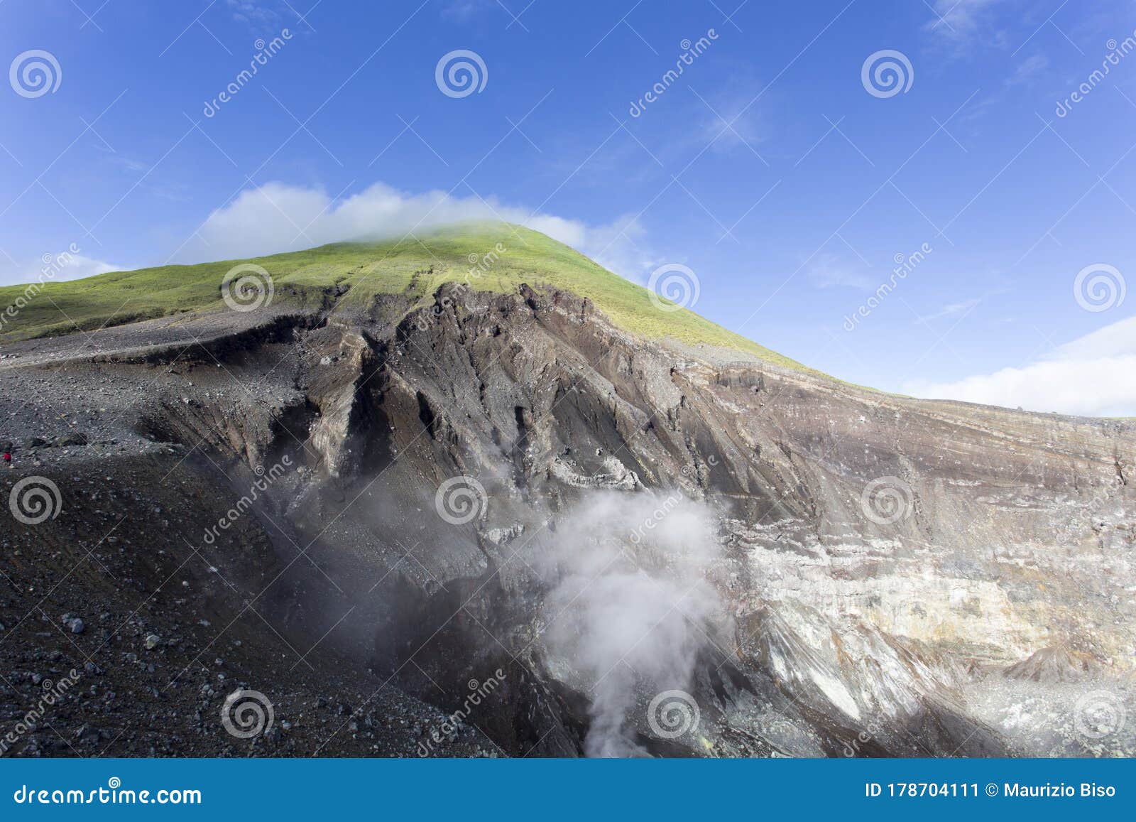 On the Top of Volcano in Manado Stock Image - Image of explosion ...