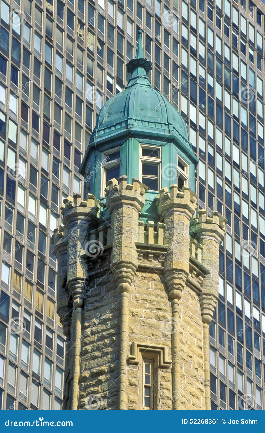 Top of the Water Tower, Chicago, Illinois Stock Image - Image of ...