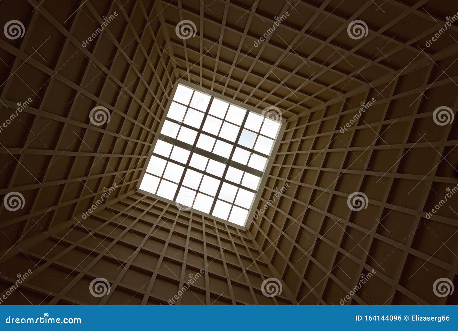 Top Window, Visual Rhythm, Straight Style, Bottom View Stock Photo ...