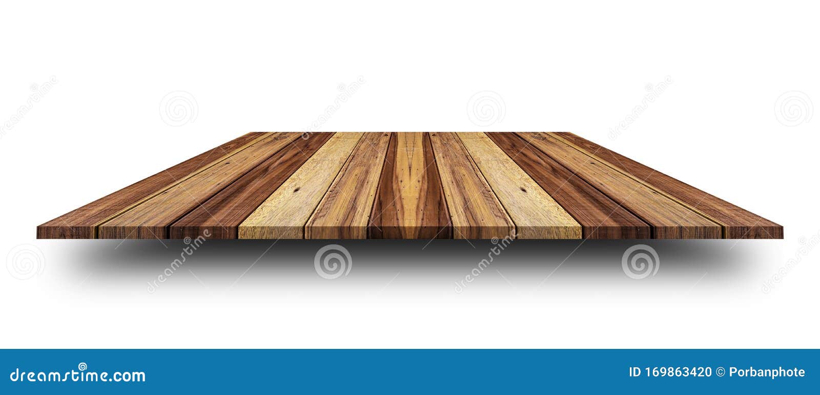 Top of Wooden Table or Counter Isolated Stock Photo - Image of isolated ...