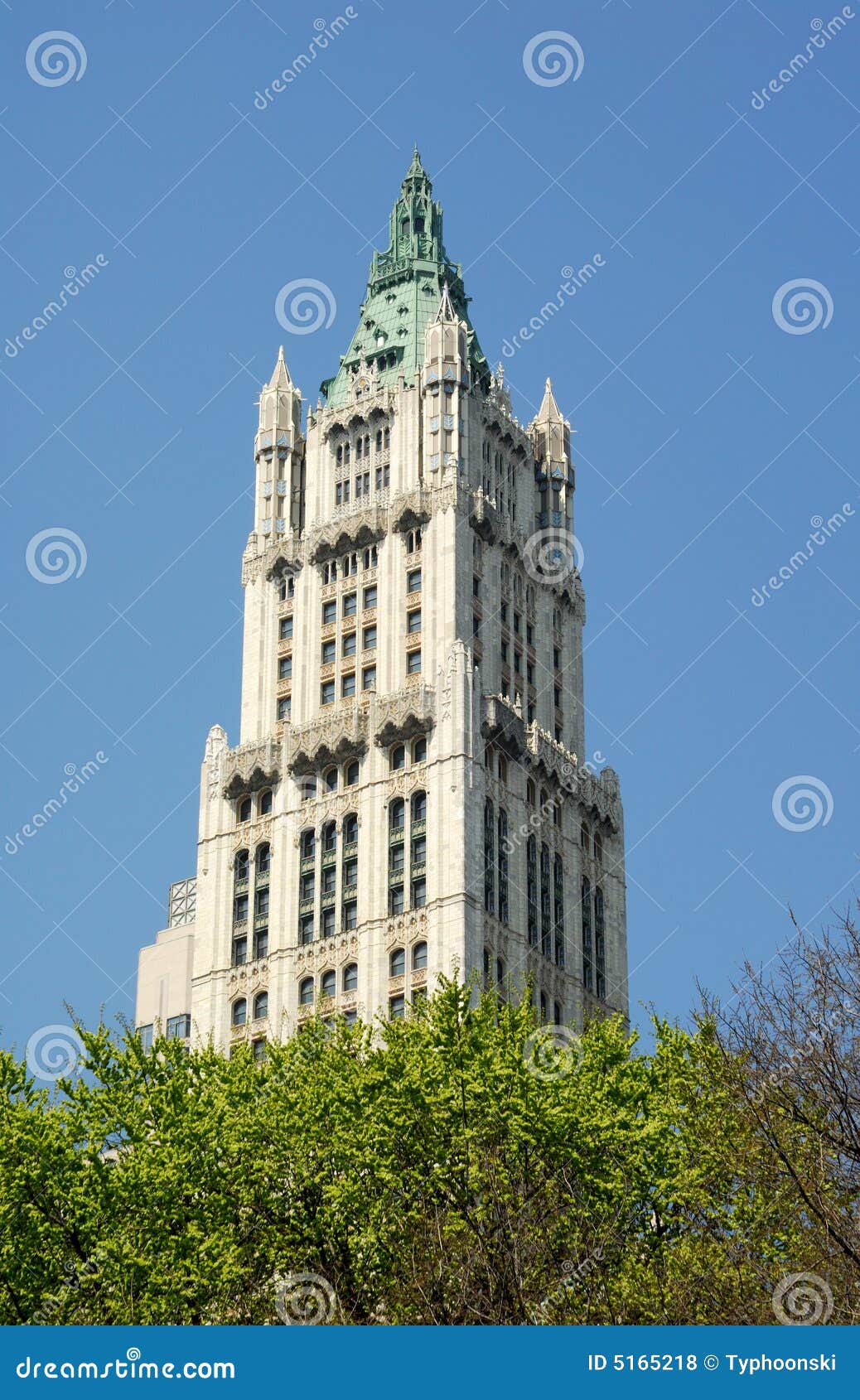 Top of the Woolworth Building in New York Stock Photo - Image of ...