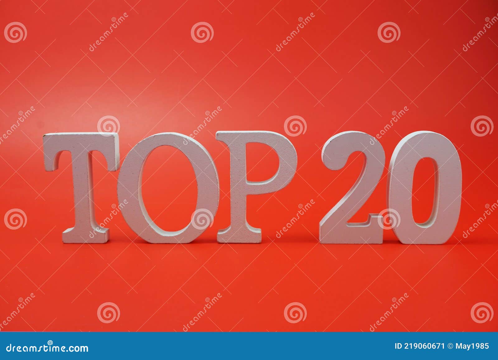 Top 20 Word Alphabet Letters on Red Background Stock Image - Image of ...