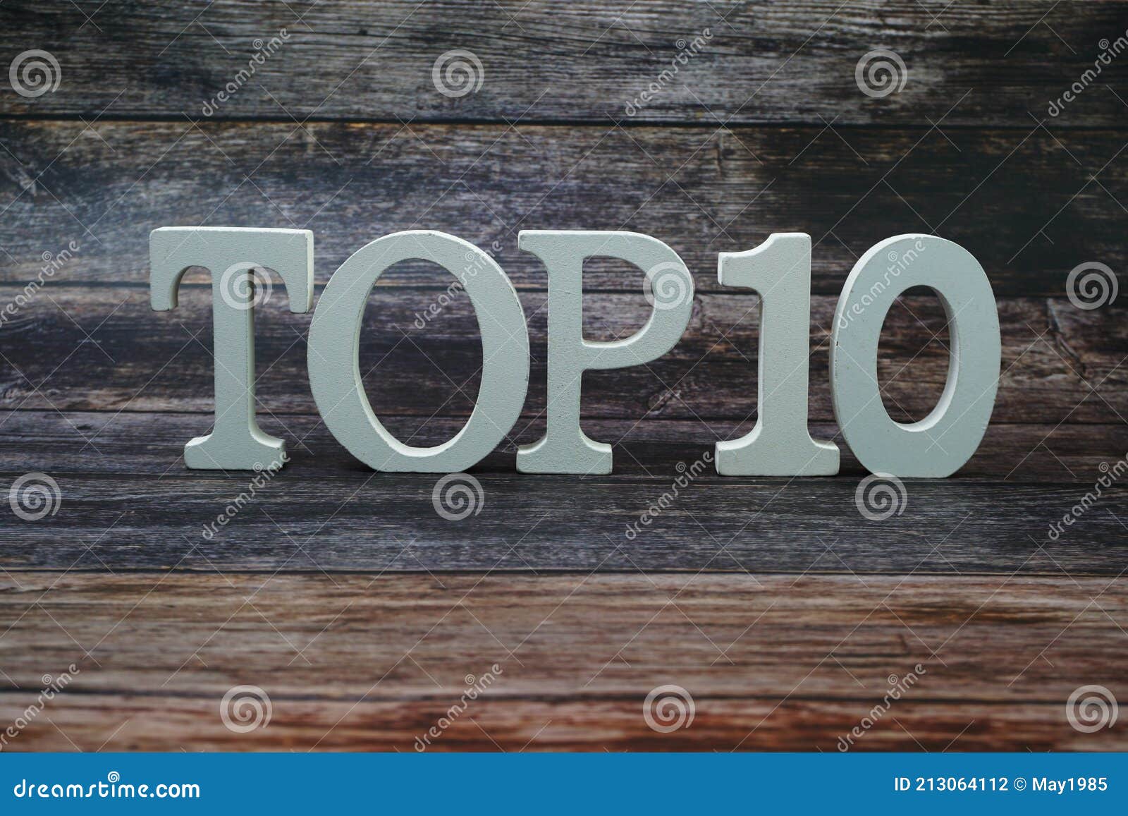 Top 10 Word Alphabet Letters on Wooden Background Stock Photo - Image ...