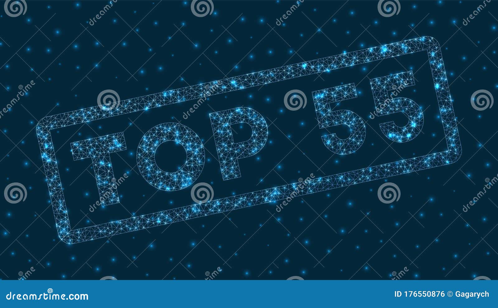 Top 55 Word in Digital Style. Stock Vector - Illustration of electrical ...