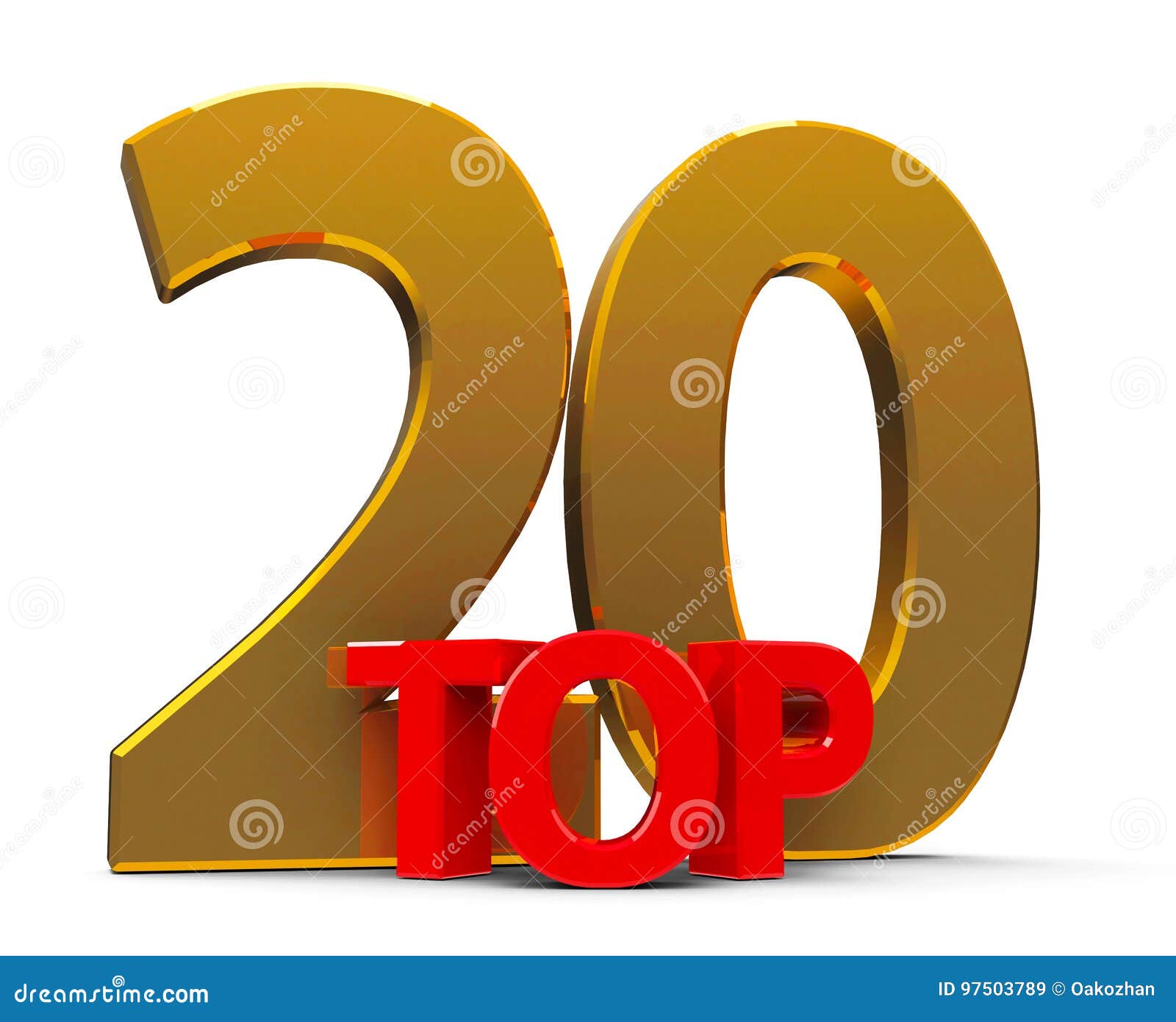 Top 20 stock illustration. Illustration of number, achievement - 97503789