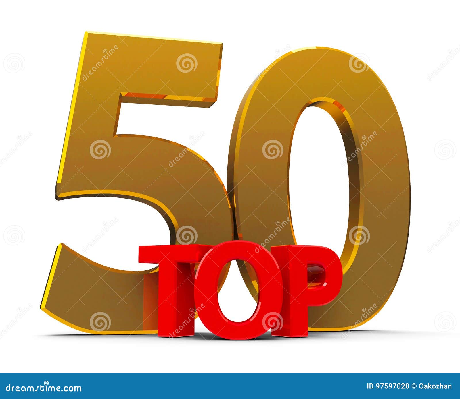 Top 50 stock illustration. Illustration of prize, fifty - 97597020
