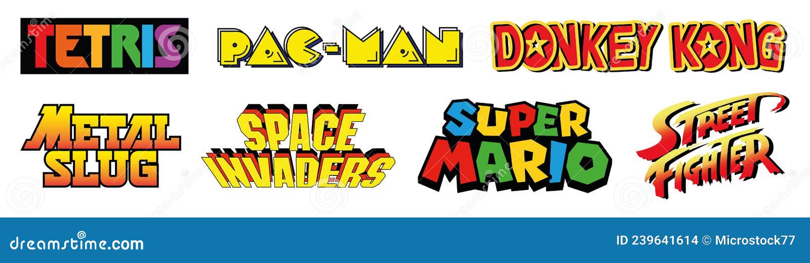 Top World Arcade Gaming Logos, Vector Editorial Illustration Editorial ...