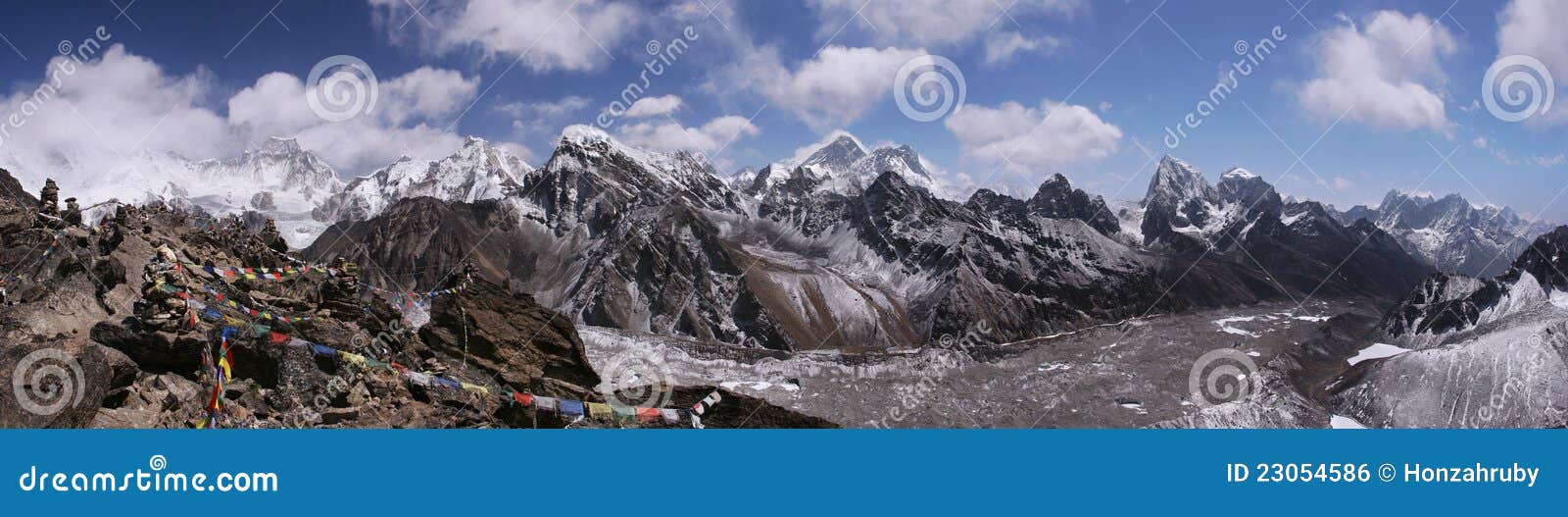 Top of the World in Himalayas, Nepal Stock Photo - Image of chomolungma ...