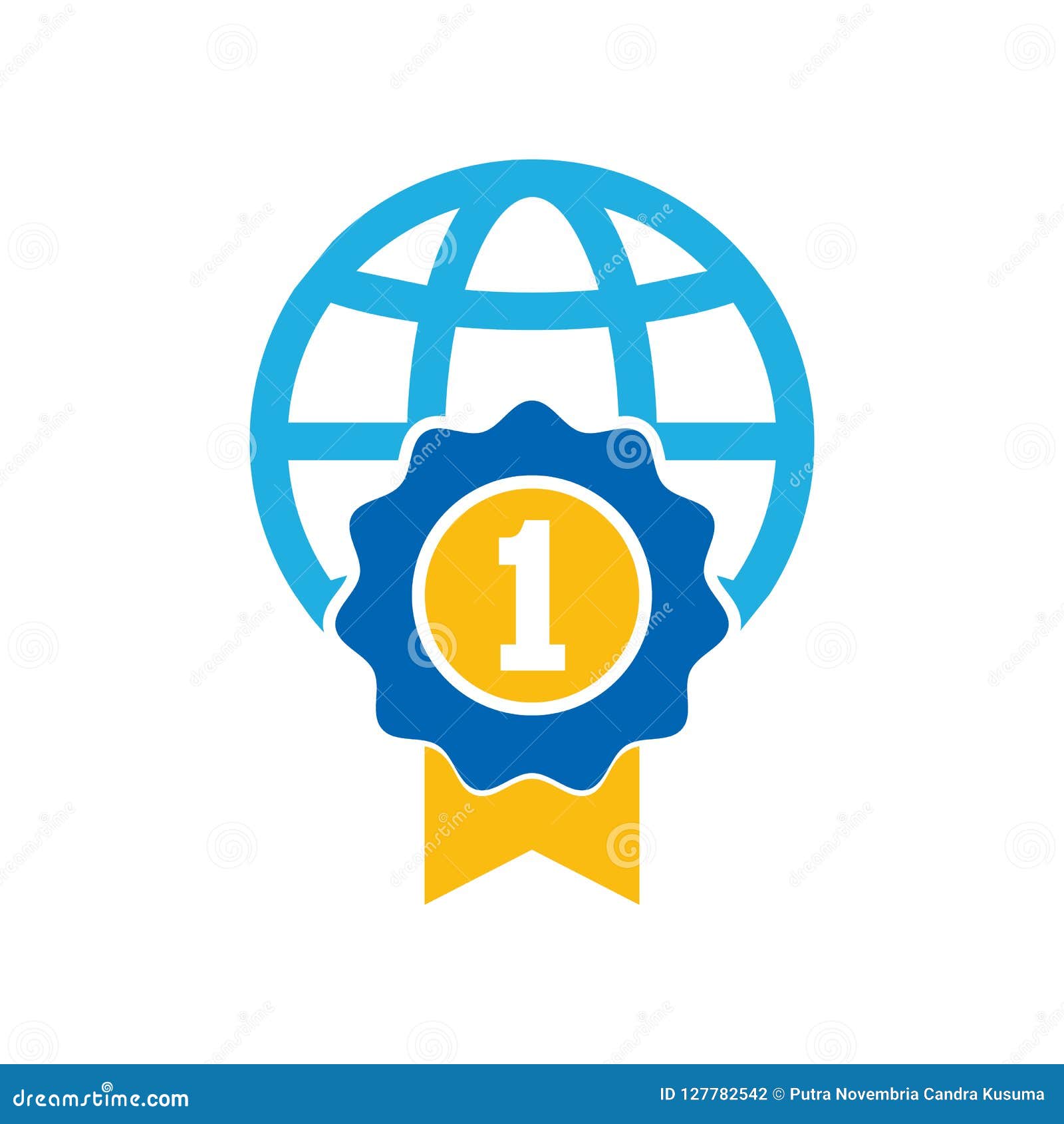 Top World Logo Icon Design stock vector. Illustration of quality ...