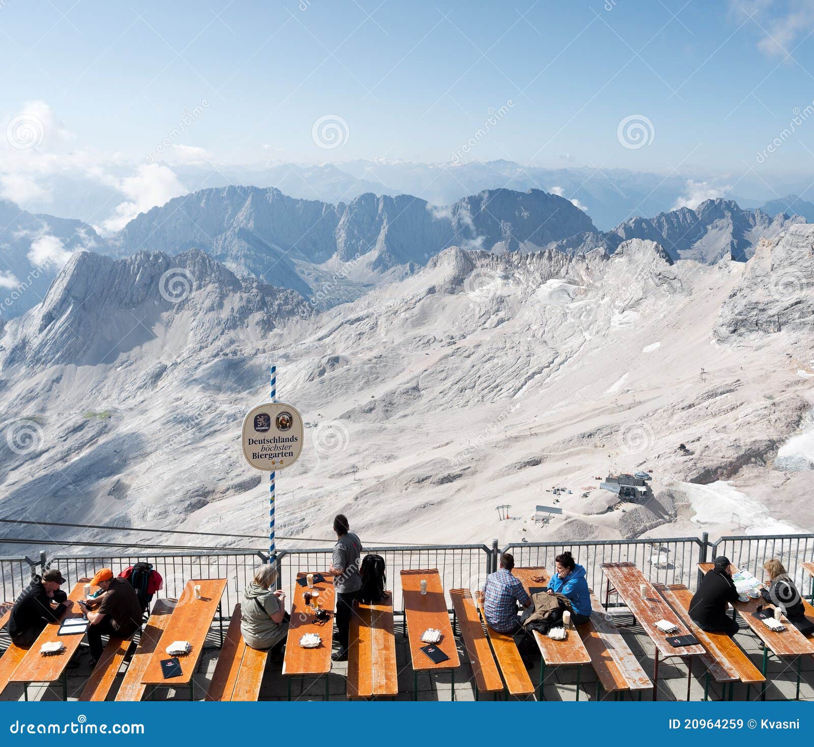 At the Top of the Zugspitze Editorial Stock Image - Image of snow ...
