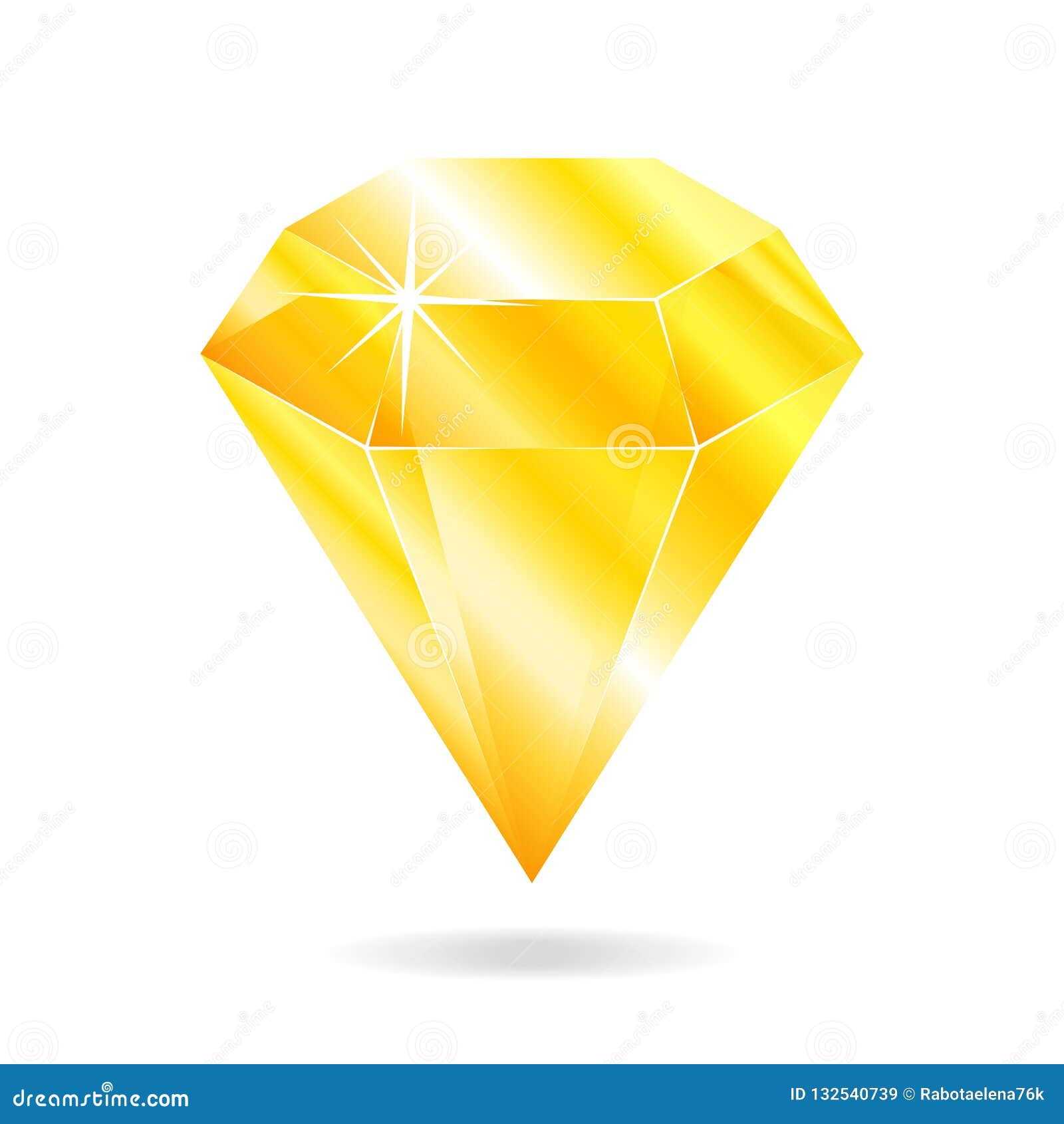Topaz gemstone stock vector. Illustration of bright - 132540739