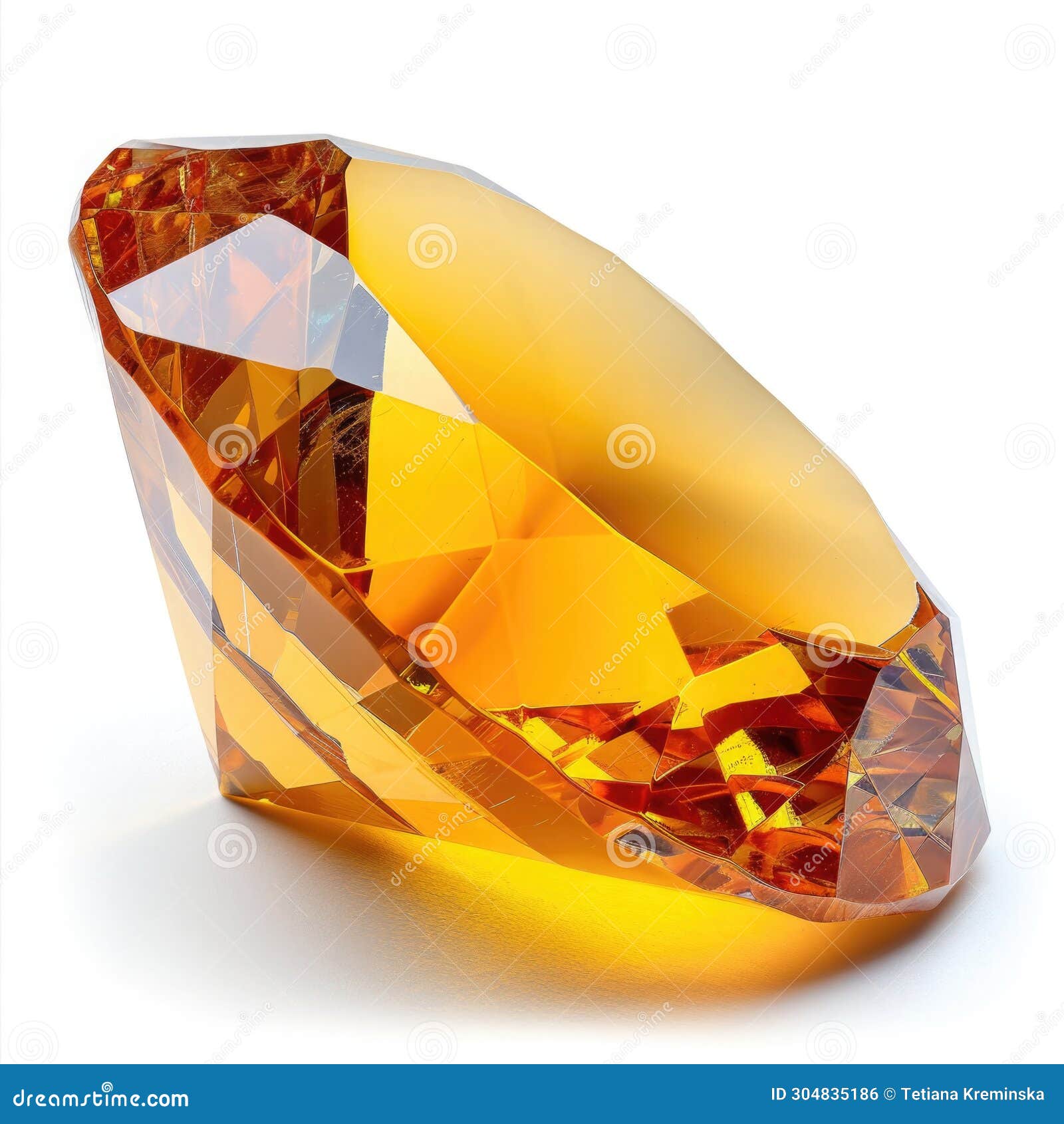 Topaz Gemstone on White Background Stock Photo - Image of ...