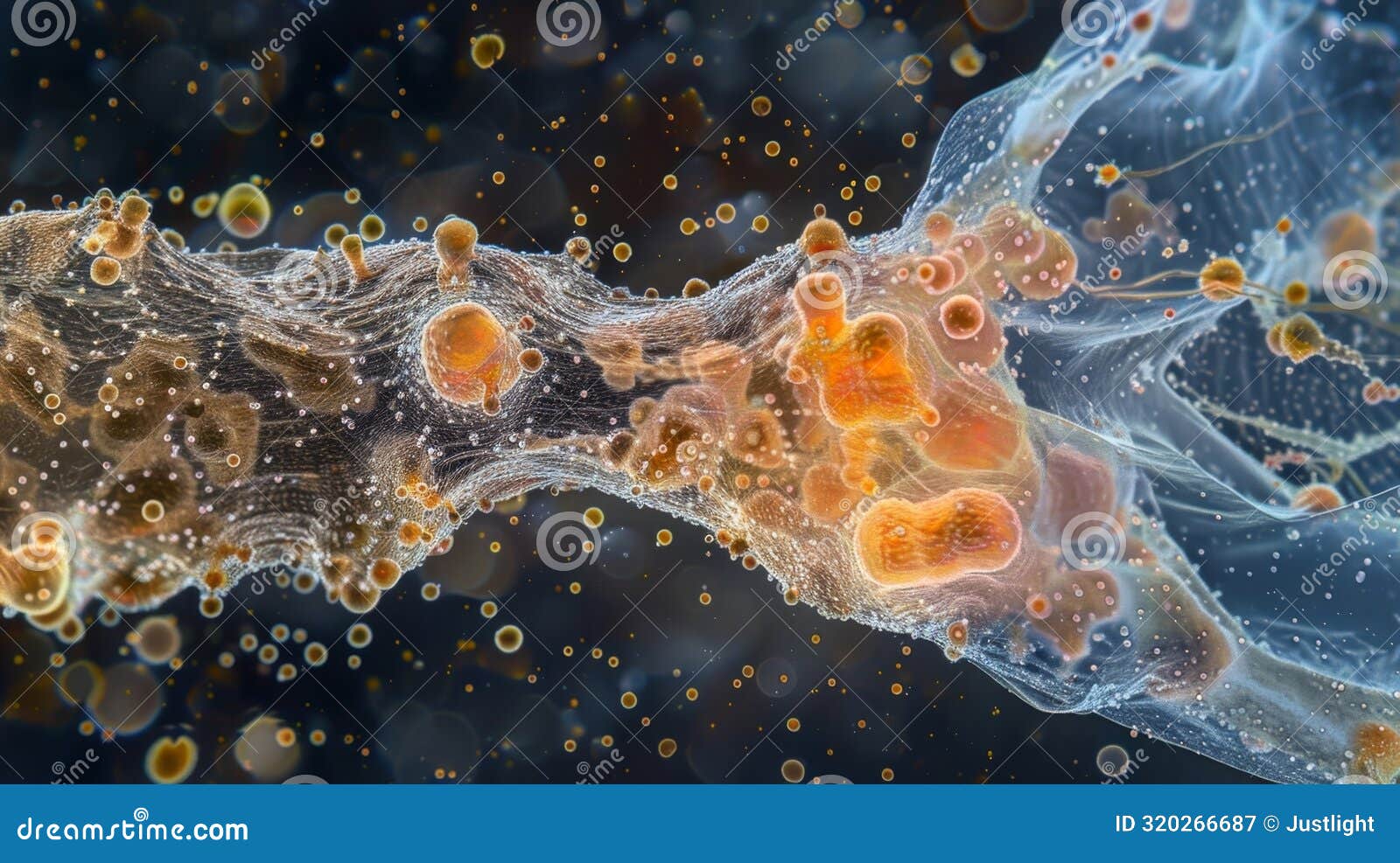 A Topdown View of a Synapse with Synaptic Vesicles Releasing ...