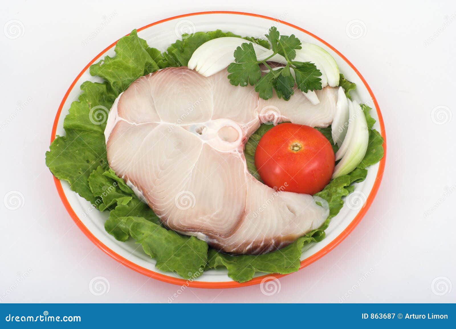 Tope shark stock image. Image of lettuce, seafood, food - 863687